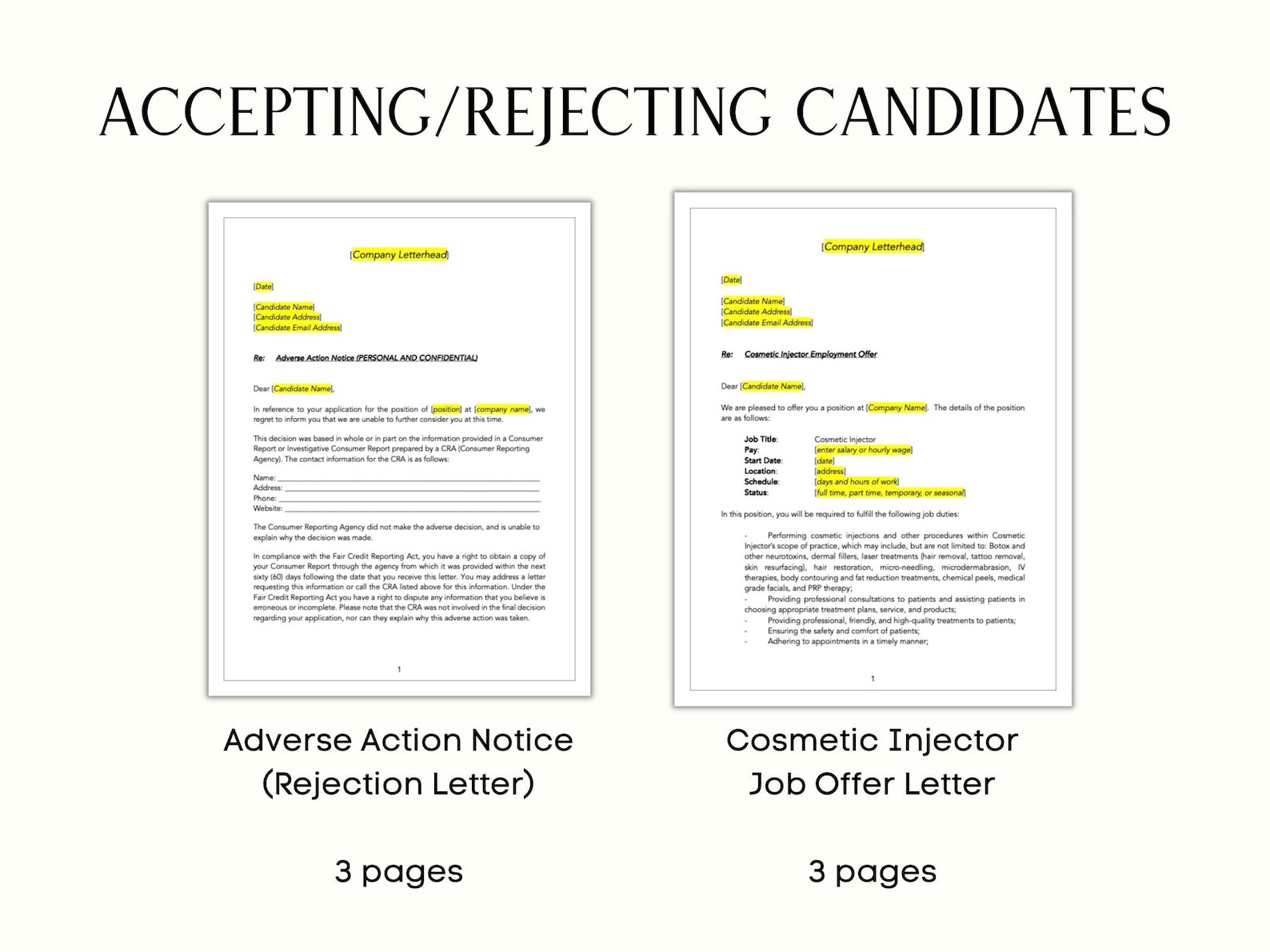 Cosmetic Injector Contract Hiring Bundle Aesthetic Nurse Injector ...