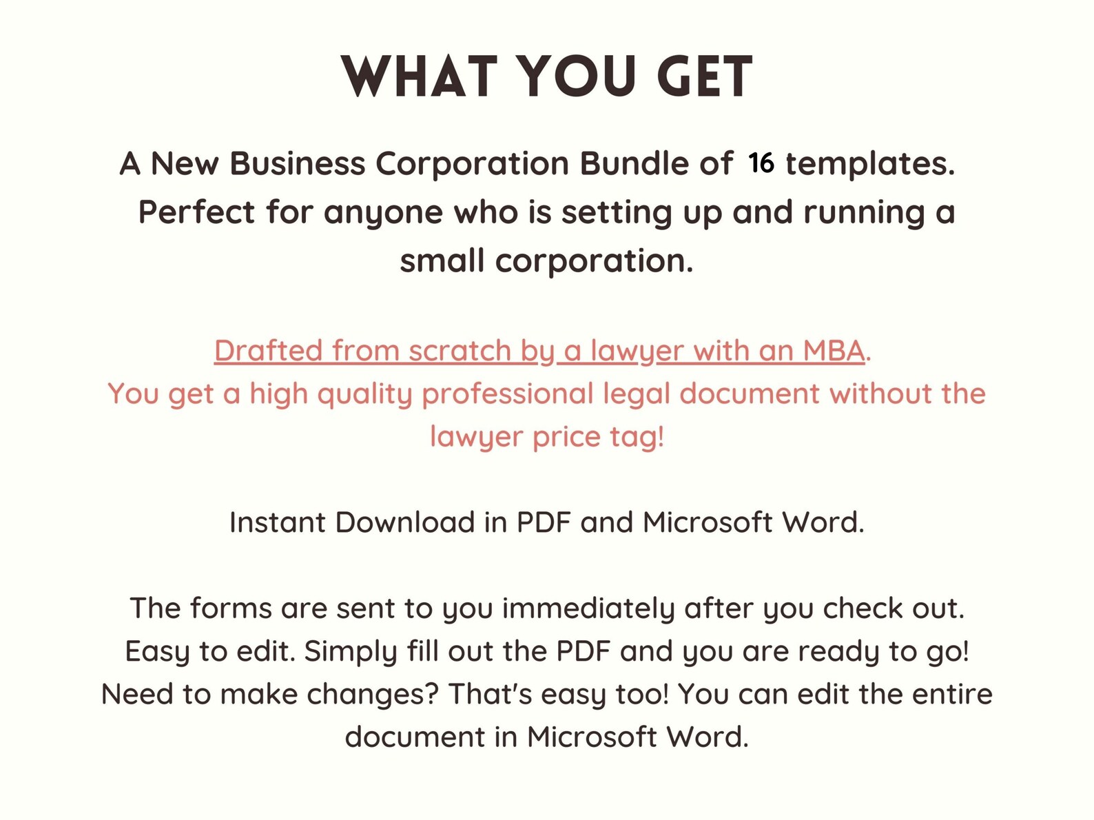 Corporation Documents Bundle New Company Corporate Kit Business Startup ...