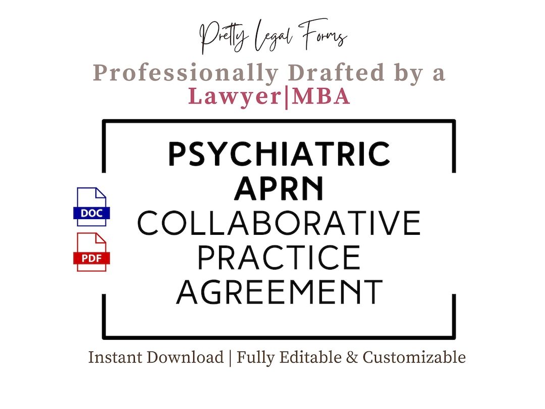Psychiatric Aprn Collaborative Practice Agreement PMH-APRN ...