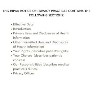 HIPAA Notice of Privacy Practices, HIPPA Forms, Med Spa Templates ...