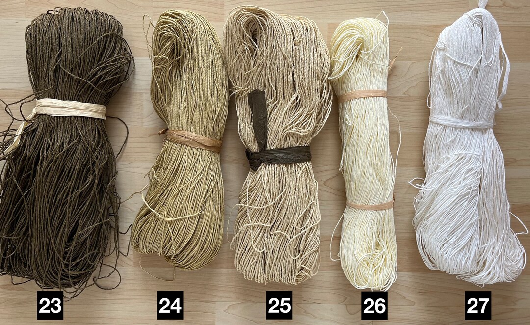 Paper Yarn Bundle,new COLORS! Crochet Yarn, Natural Raffia, Raffia ...