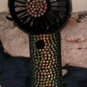 Bedazzled Handheld Fan | Custom Rhinestone Bling Fan for Weddings ...