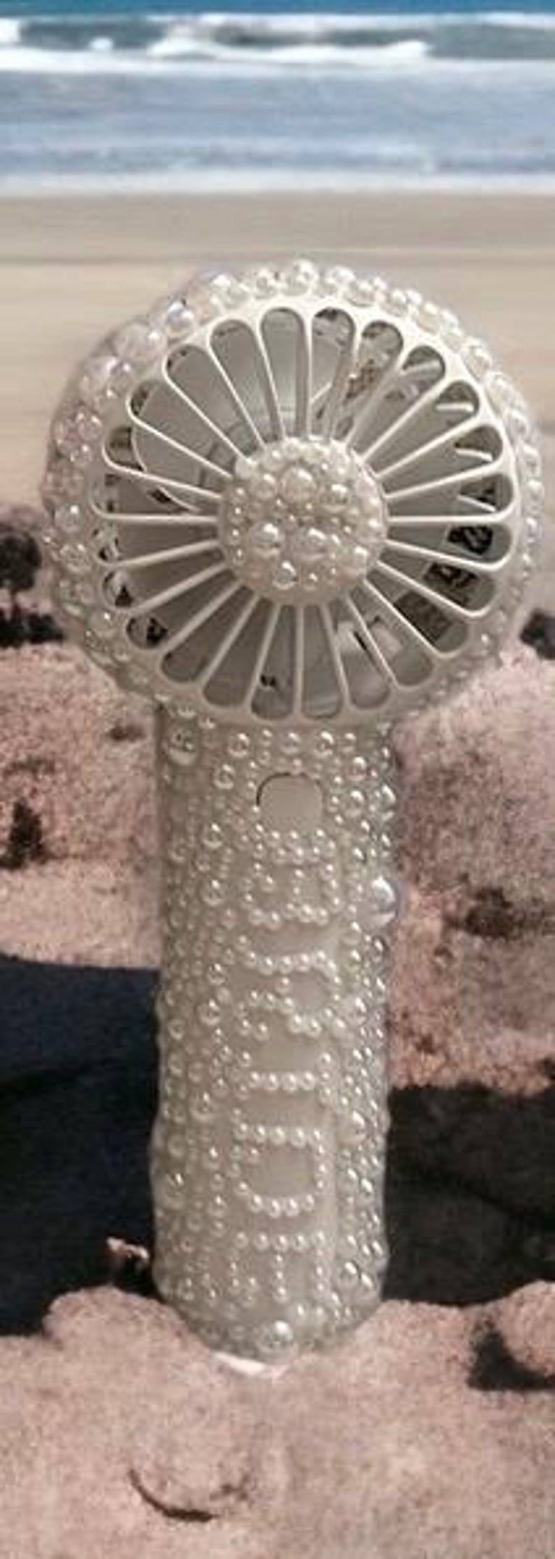 Bedazzled Handheld Fan | Custom Rhinestone Bling Fan for Weddings ...
