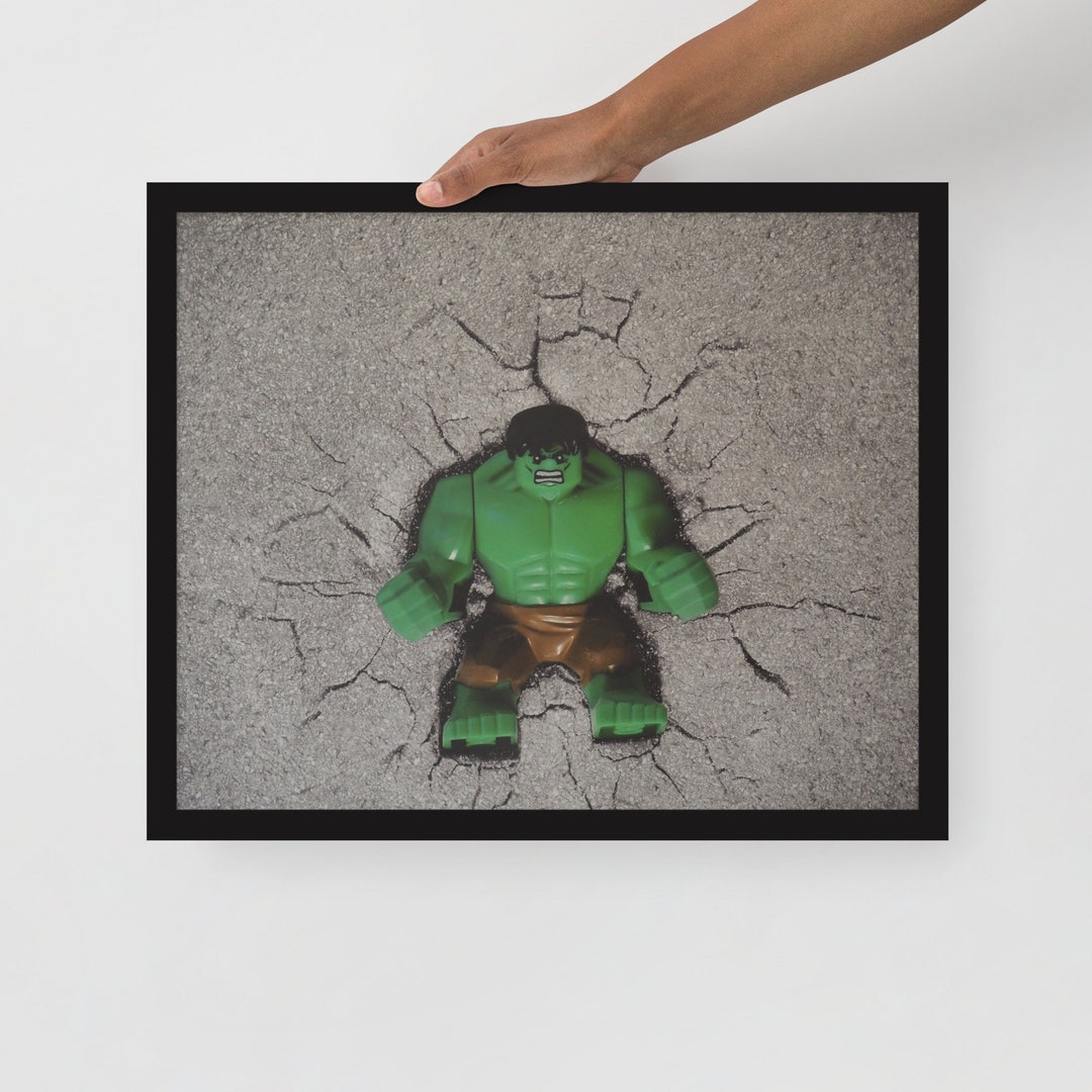 Hulk Photo Frame Fine Art Print Wall Decor Museum Quality Home-design ...