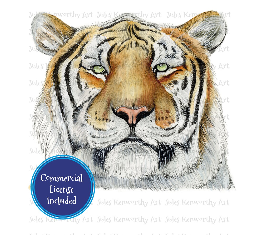 Tiger Sublimation Artwork, Tiger Sublimation Illustration, Tiger ...