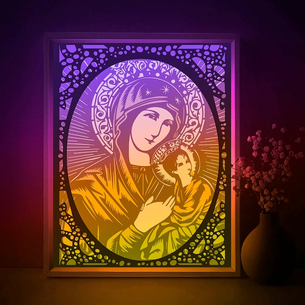 Virgen Maria Shadow Box - Etsy New Zealand