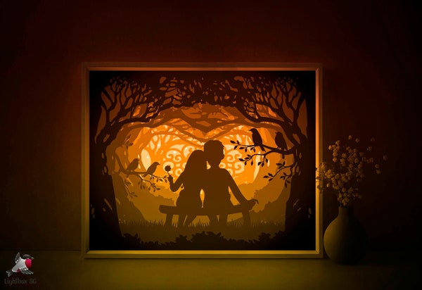 Fox Lightbox Svg, Shadow Box, Svg, Png, Dxf, Eps, Cutfiles, Cricut ...