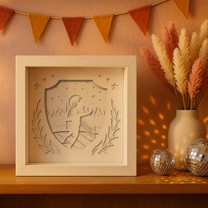 Badminton Sport Shadow box modèle SVG, Silhouette de sportif Papercut ...