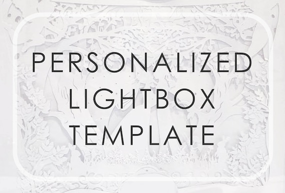 Personalized Shadow Box SVG Template Custom Design With Your - Etsy