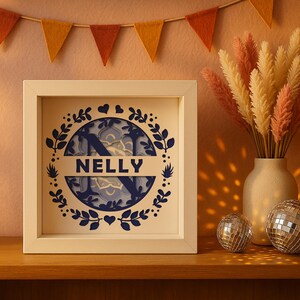 3D Monogram A-Z Shadow Box SVG Template Bundle, Colored Alphabet ...