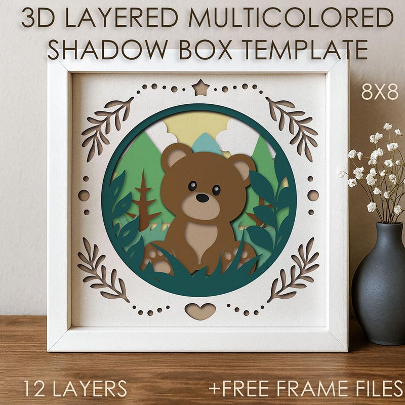 Shadow Box Svg Colored - Etsy