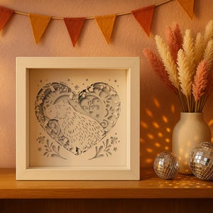 Capybara Shadow Box SVG Template, Animal Papercut Lightbox Cricut SVG ...