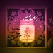 Flower Jar Shadow Box SVG Template, Fairytale Butterflies Papercut ...