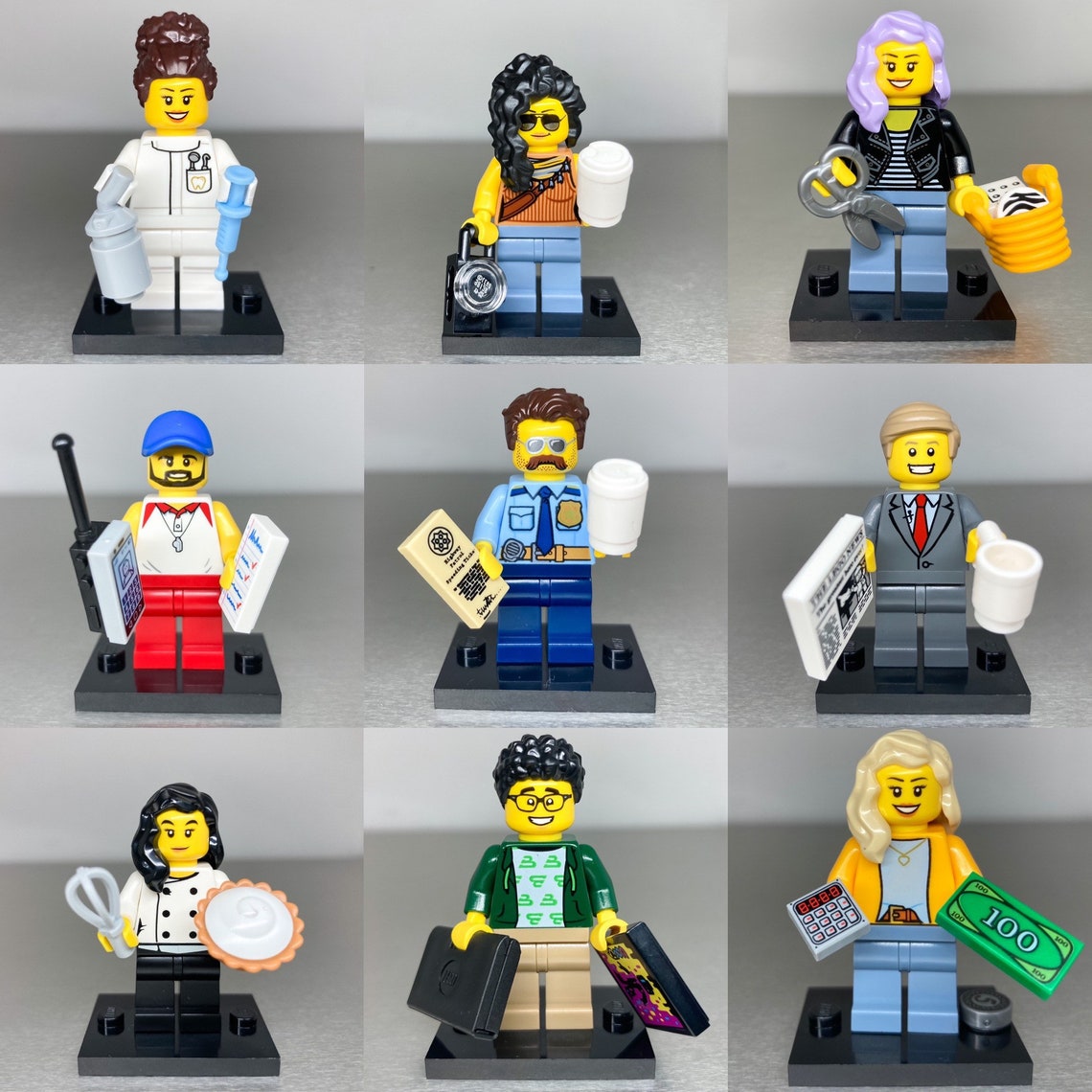 Custom Lego Minifigure Career Collection - Etsy