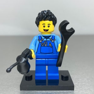 Lego Mechanic Minifigure - Etsy
