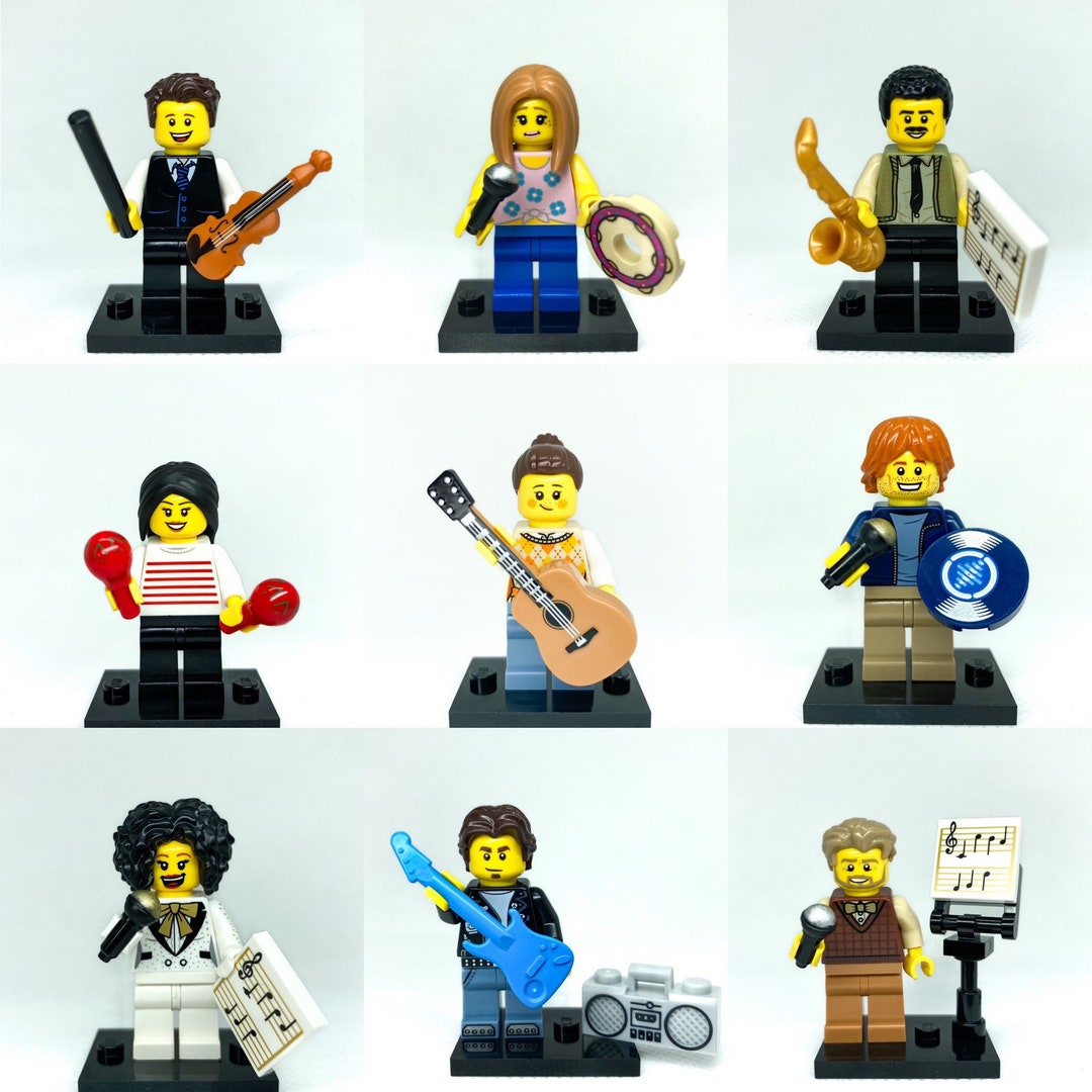 Custom Lego Minifigures - Musician Collection! - Etsy