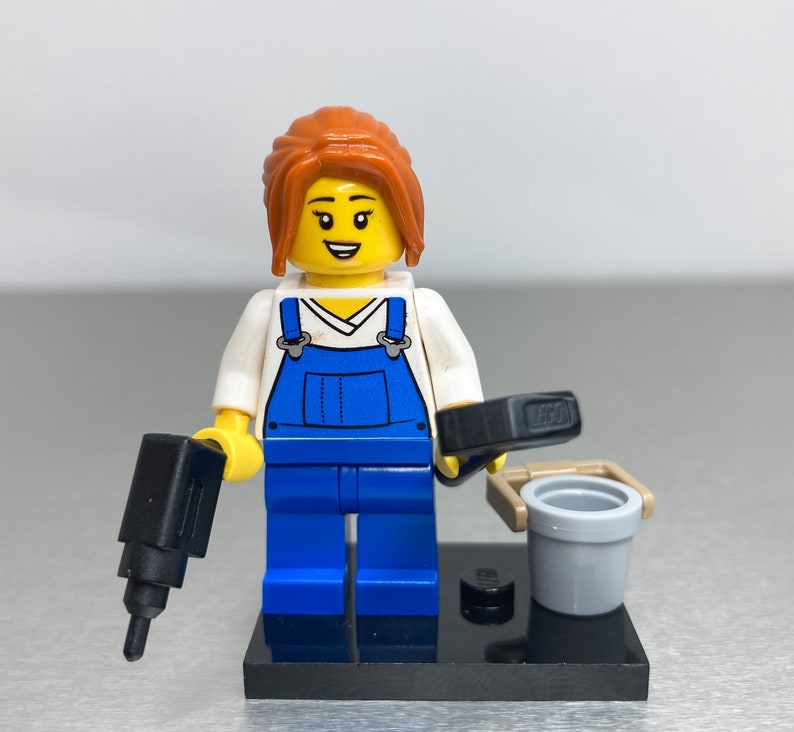 Lego Mechanic Minifigure - Etsy