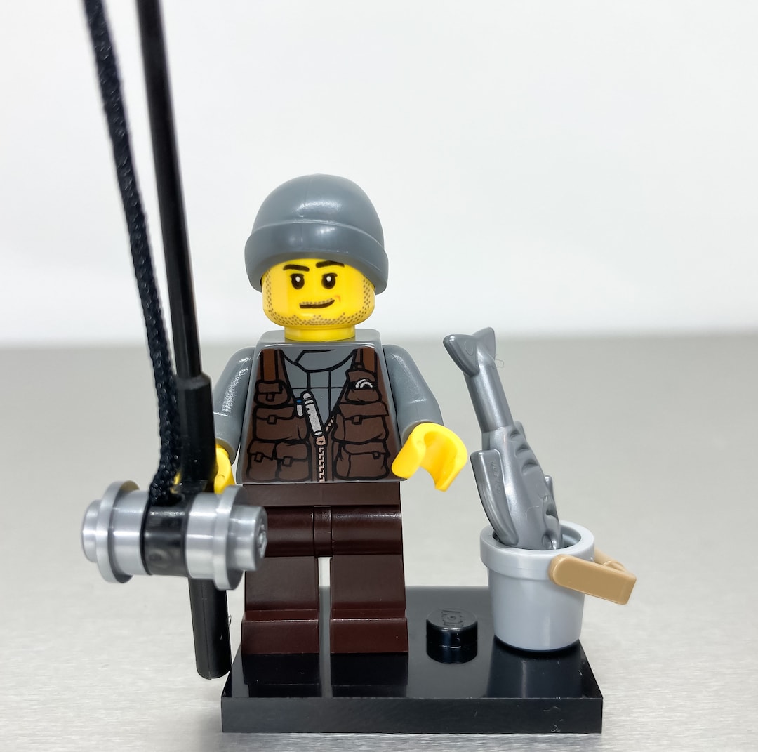 Lego Fishing Minifigure - Etsy