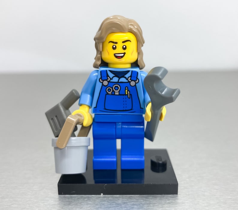Lego Mechanic Minifigure - Etsy