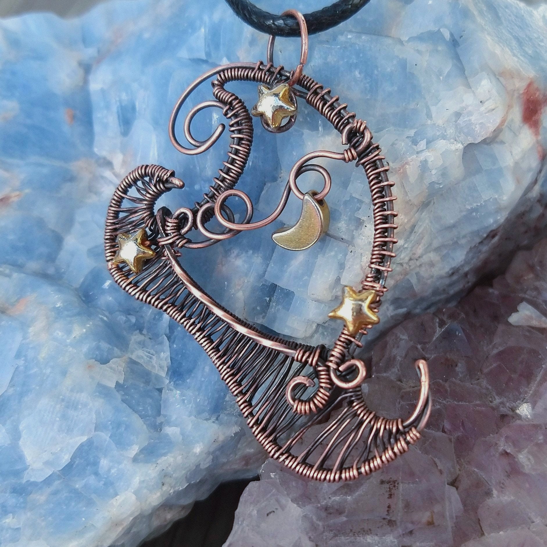 Copper Witch Hat Pendant Glam Halloween Jewelry Antiqued Witch's Hat ...