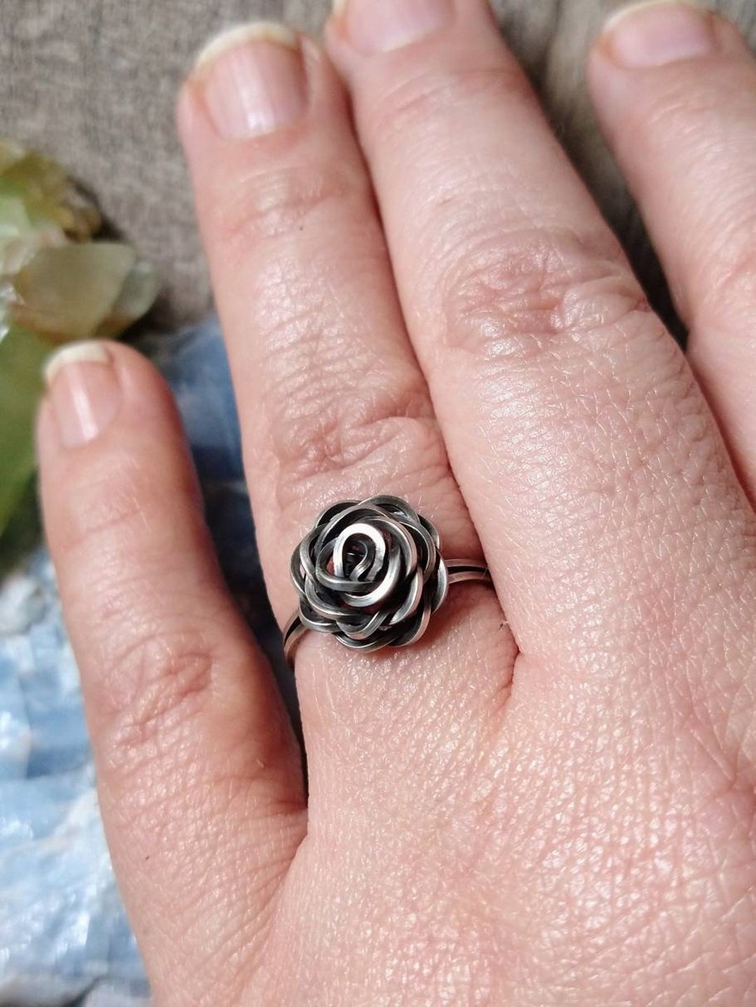 Handmade Sculpted Rose™ Ring Rose Rings for Women Wire Rose - Etsy