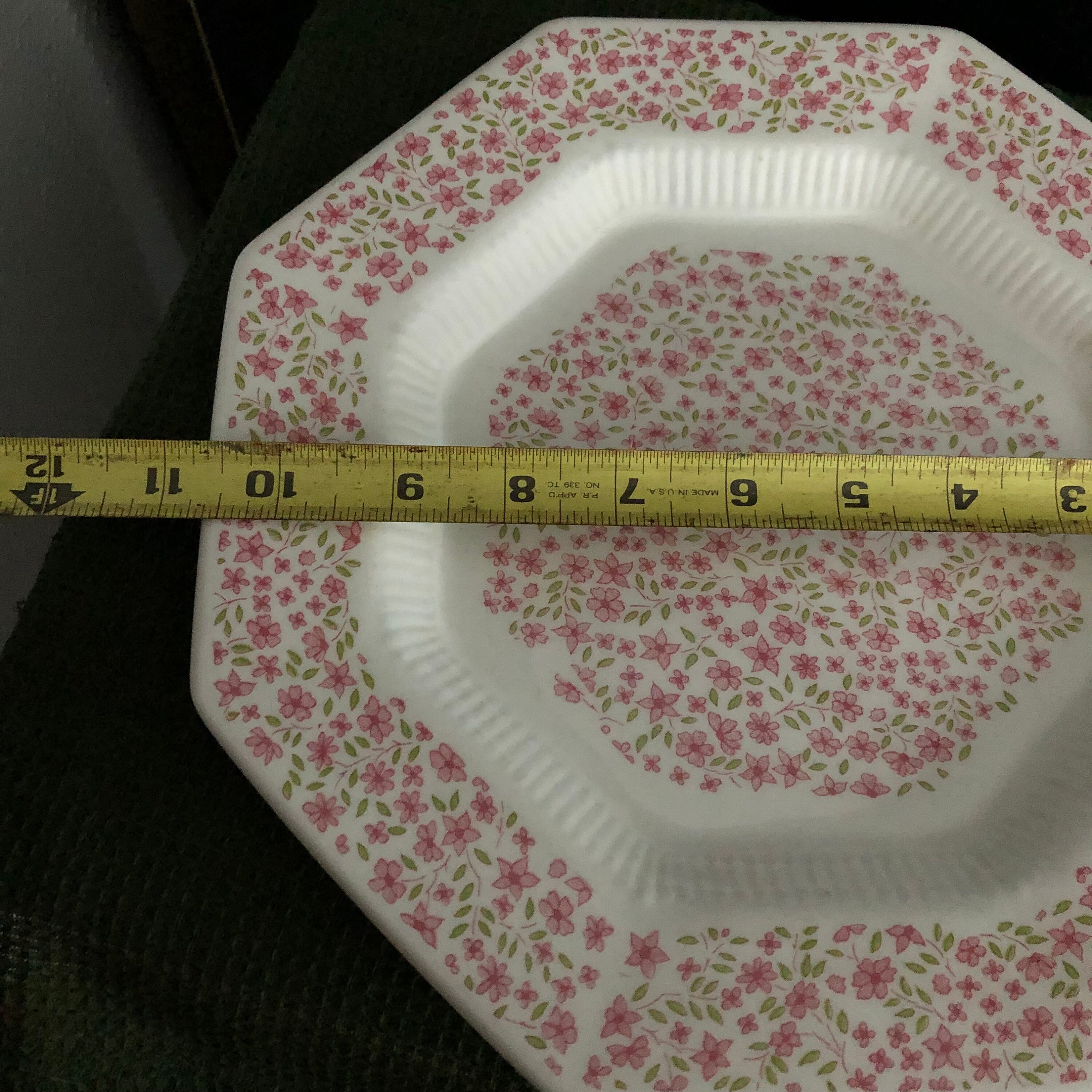 Independence Ironstone Octagon Dinner Plate by Interpace - Etsy