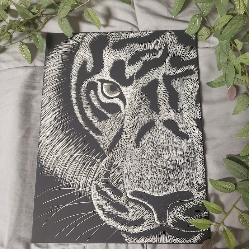Scratchboard Art - Etsy