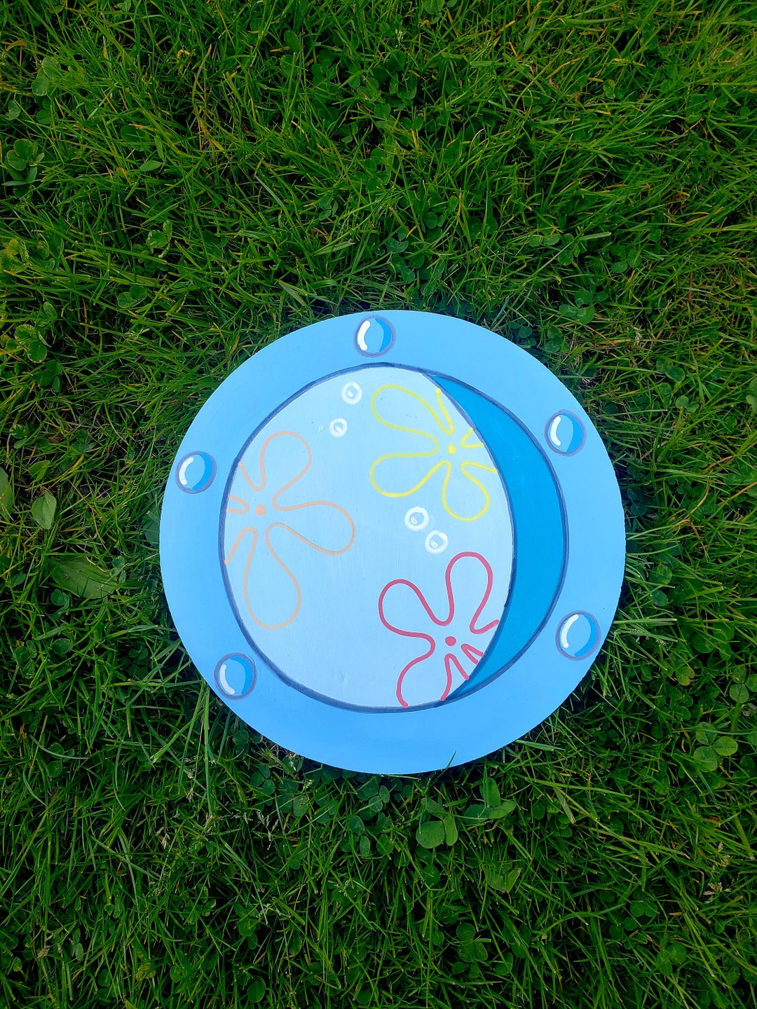 Pastel Cartoon Ocean Scene Handpainted Window - Etsy
