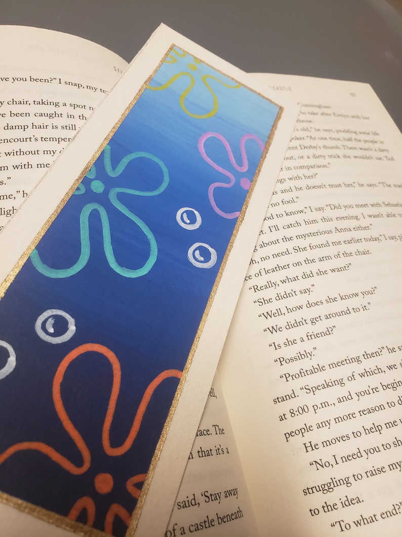 Cartoon Ocean Themed Bookmark - Etsy