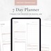 7 Day Planner Printable Minimalist Daily to Do List, Weekly Planner ...