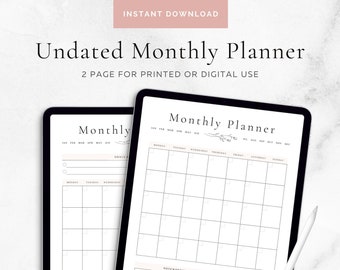 Weekly Planner Printable Minimalist Floral Daily Schedule - Etsy