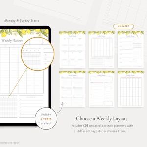 Weekly Planner Printable | Weekly Schedule, Habit Tracker, Work From ...