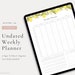 Weekly Planner Printable | Weekly Schedule, Habit Tracker, Work From ...