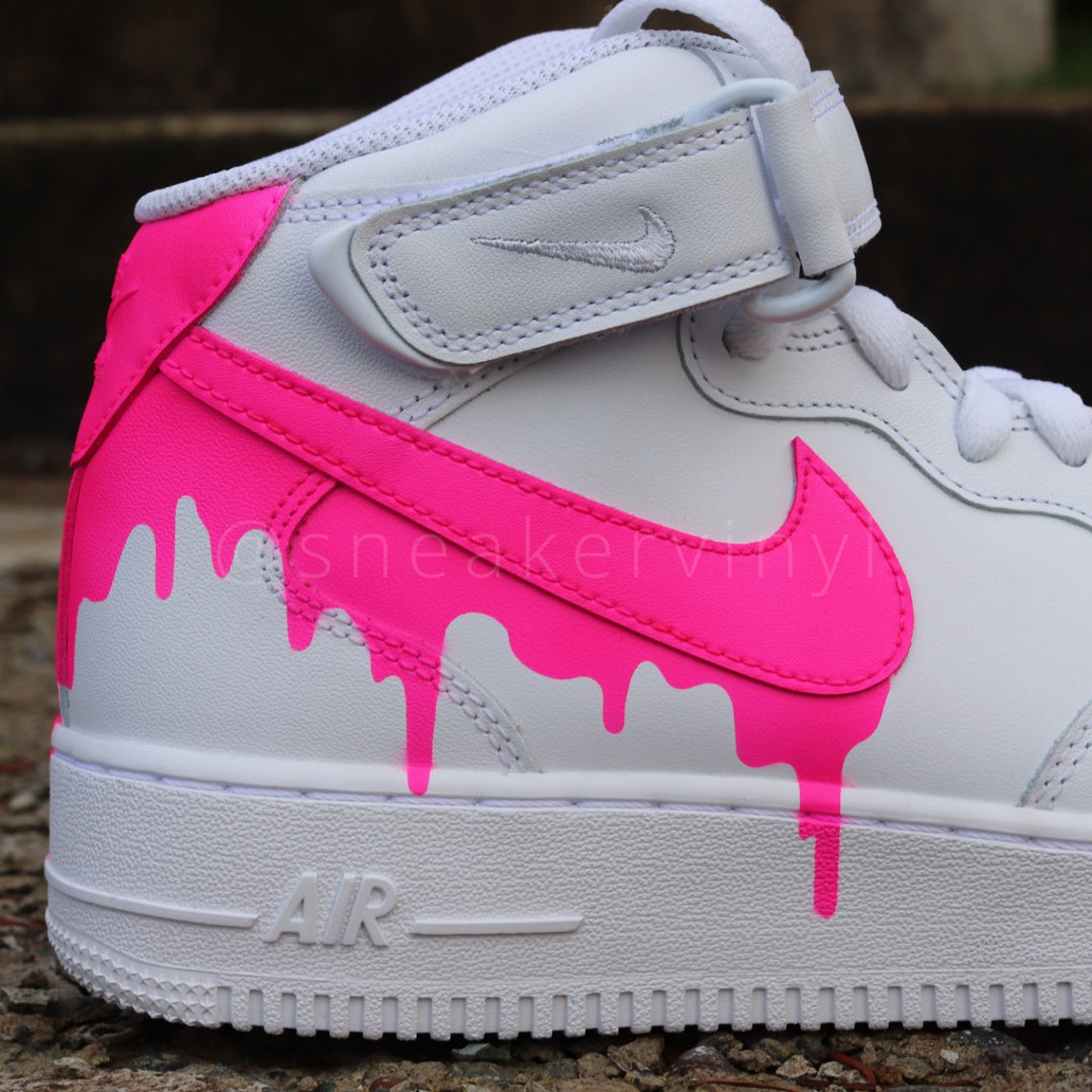 Nike Air Force 1 Mid hope Breast Cancer Awareness - Etsy