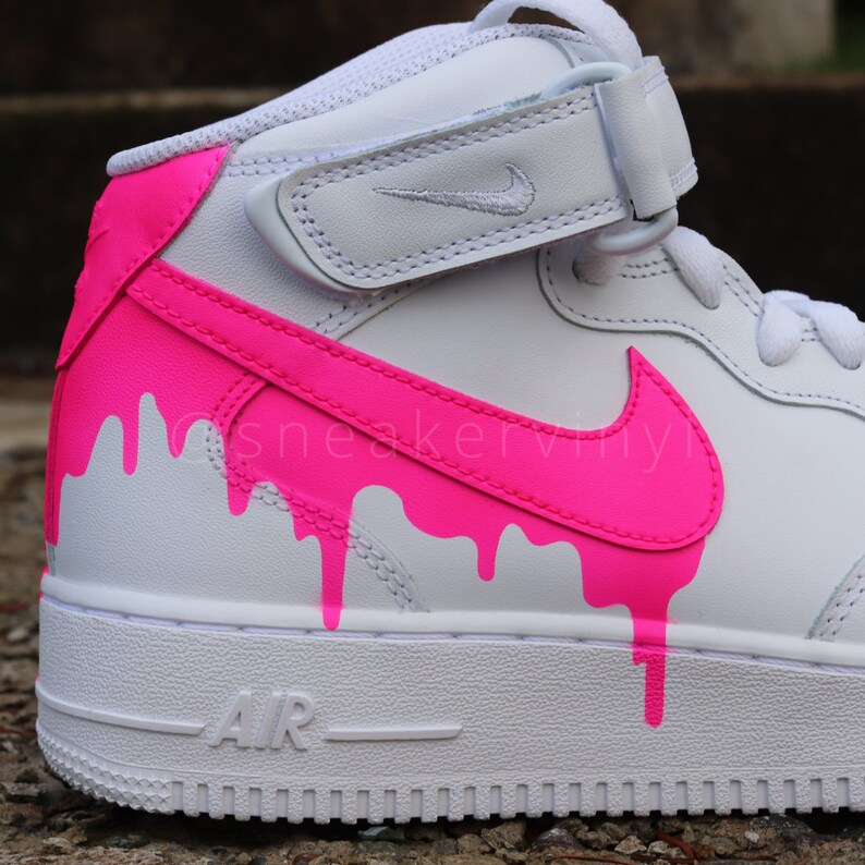Nike Air Force 1 Mid hope Breast Cancer Awareness - Etsy