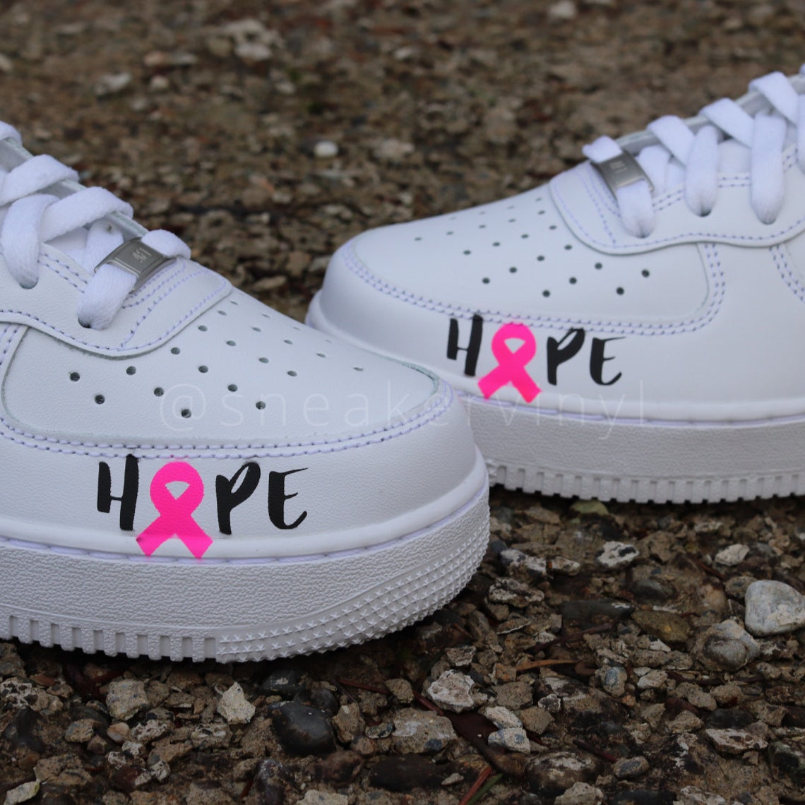 Nike Air Force 1 Mid hope Breast Cancer Awareness - Etsy