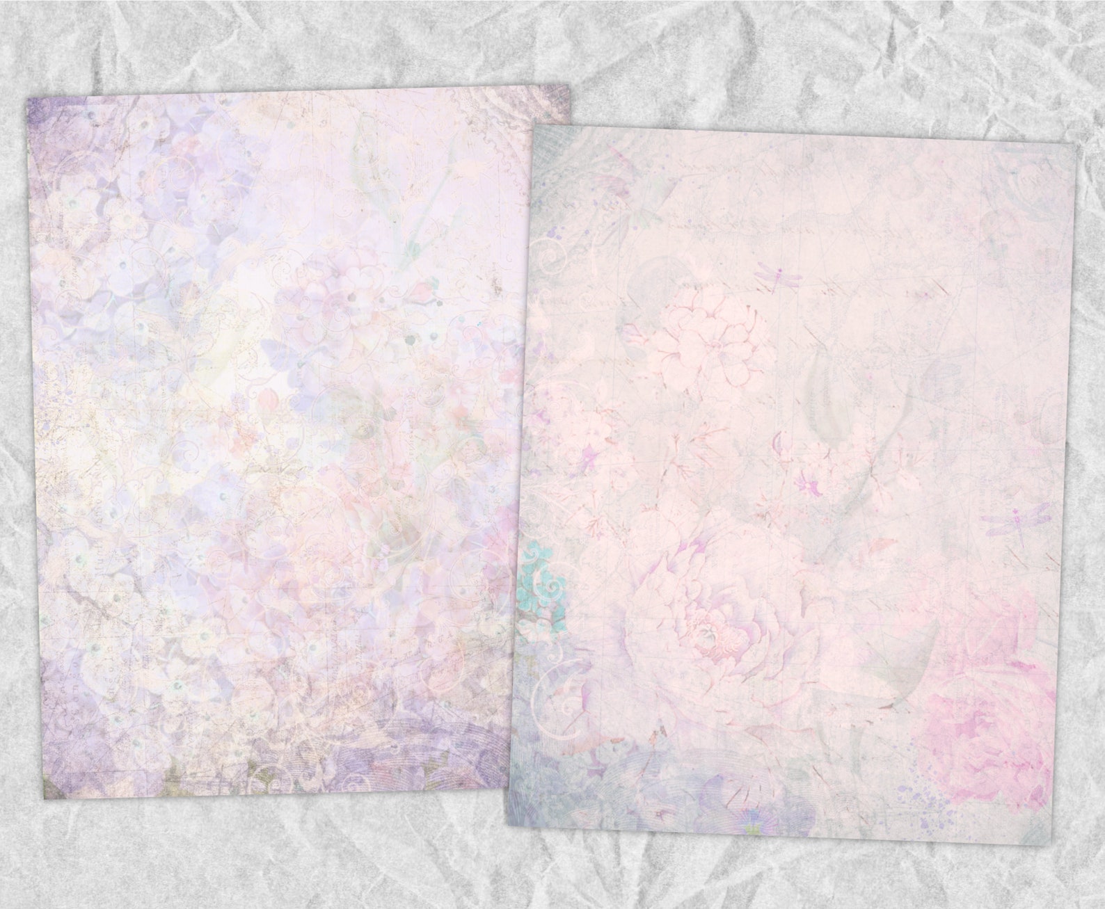 Printable Junk Journal Kit, Collage and Scrapbook Paper, Cardmaking ...