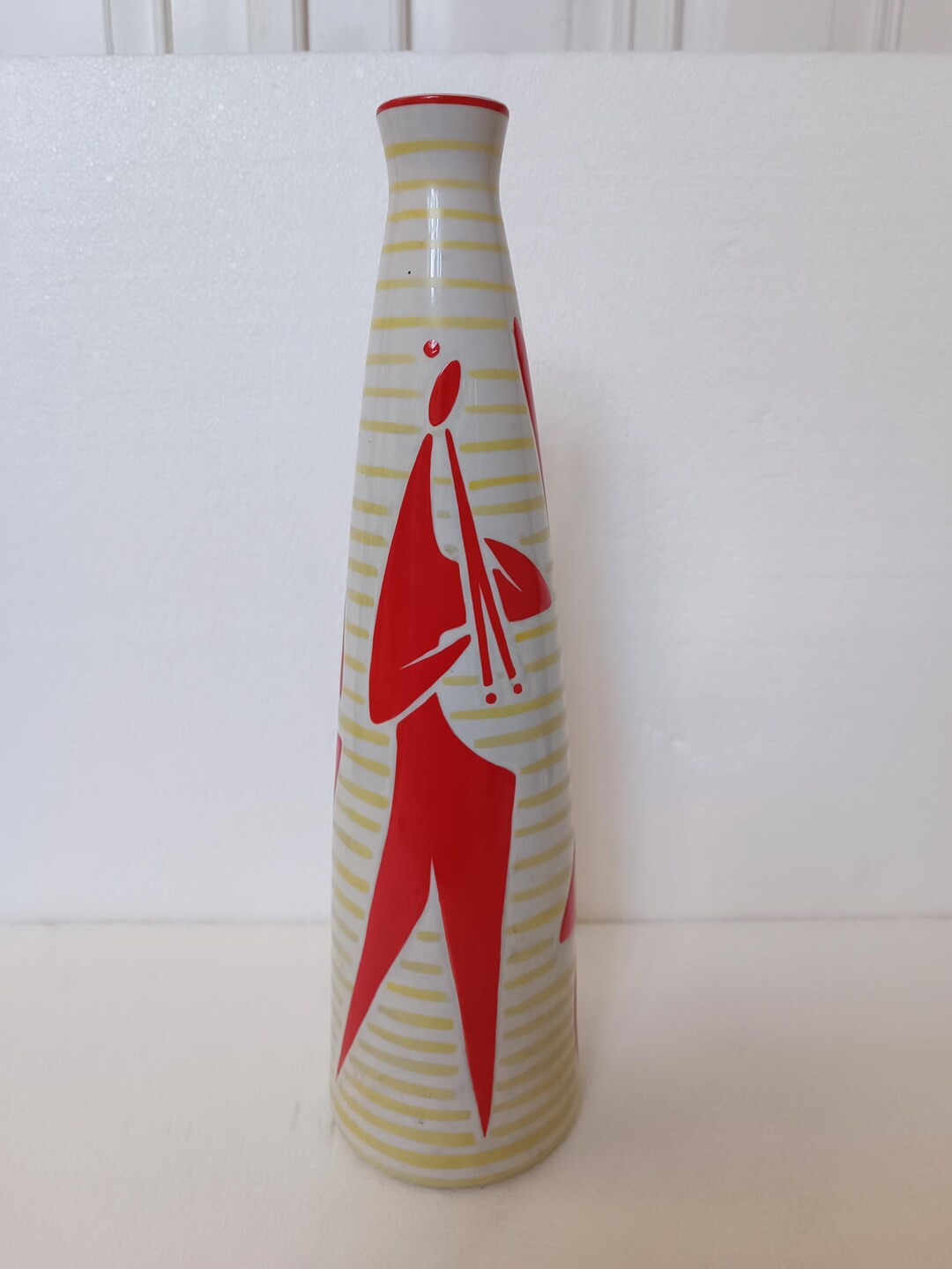 Zsolnay Porcelain Vase: Mid-century Modernist Jazz Design by János ...