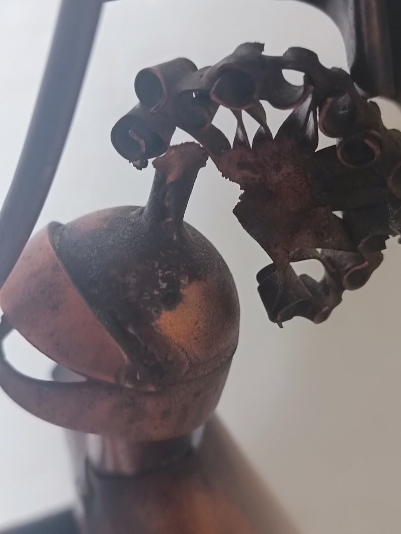 Mcm Vintage Retro Brutalist Design Sculpture Knight Copper Jajesnica ...