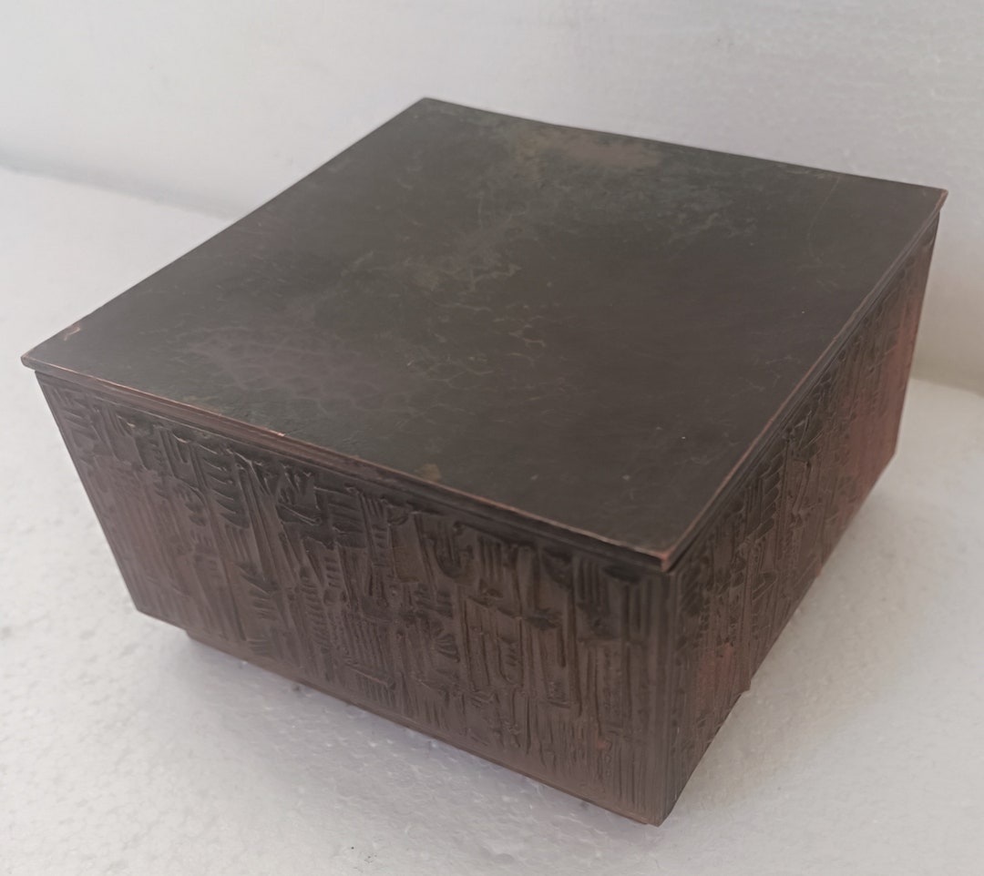 Retro Vintage Brutalist Box Handmade Copper - Etsy