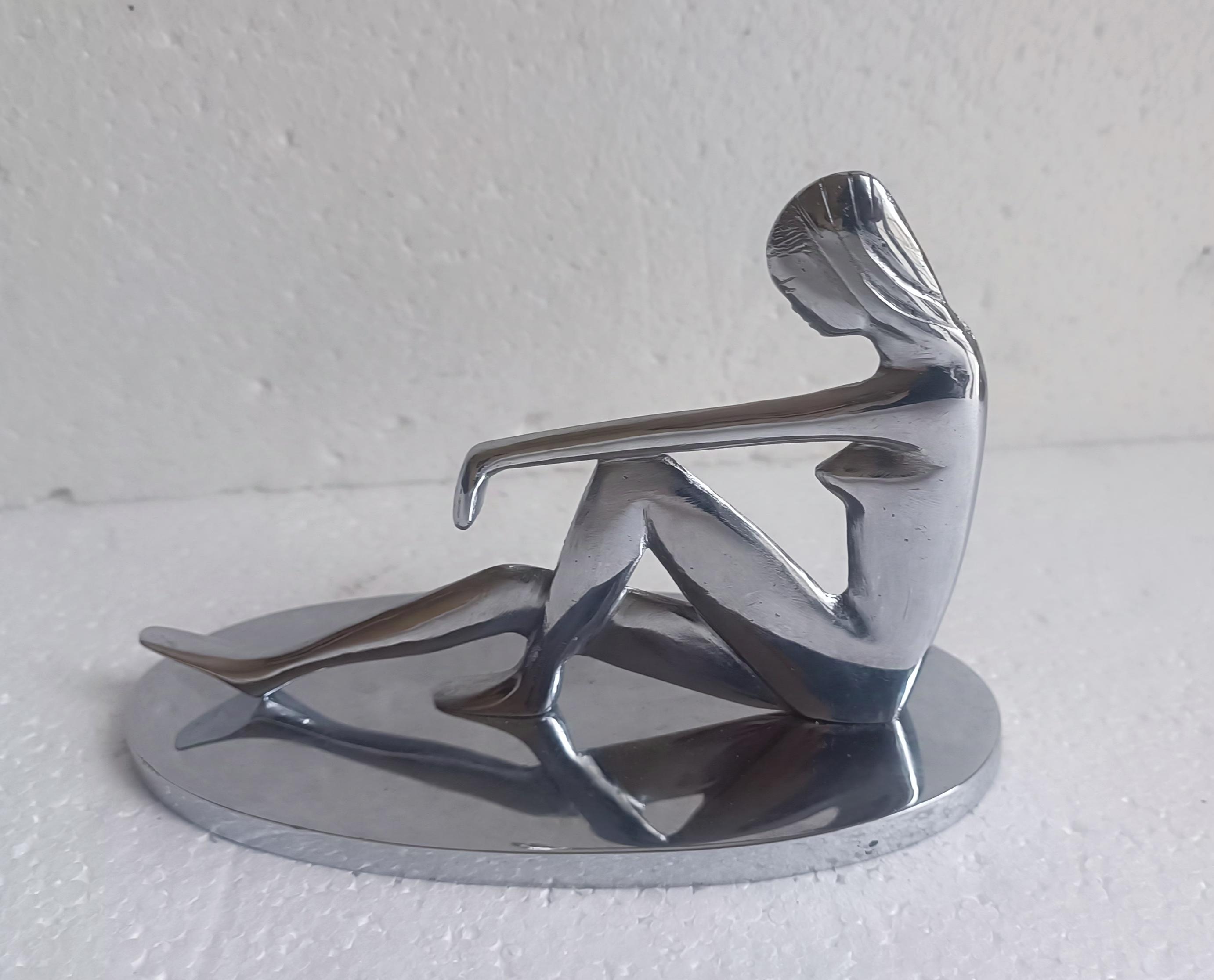 Art Deco Hagenauer Era Austria Sitting Women Sculpture - Etsy