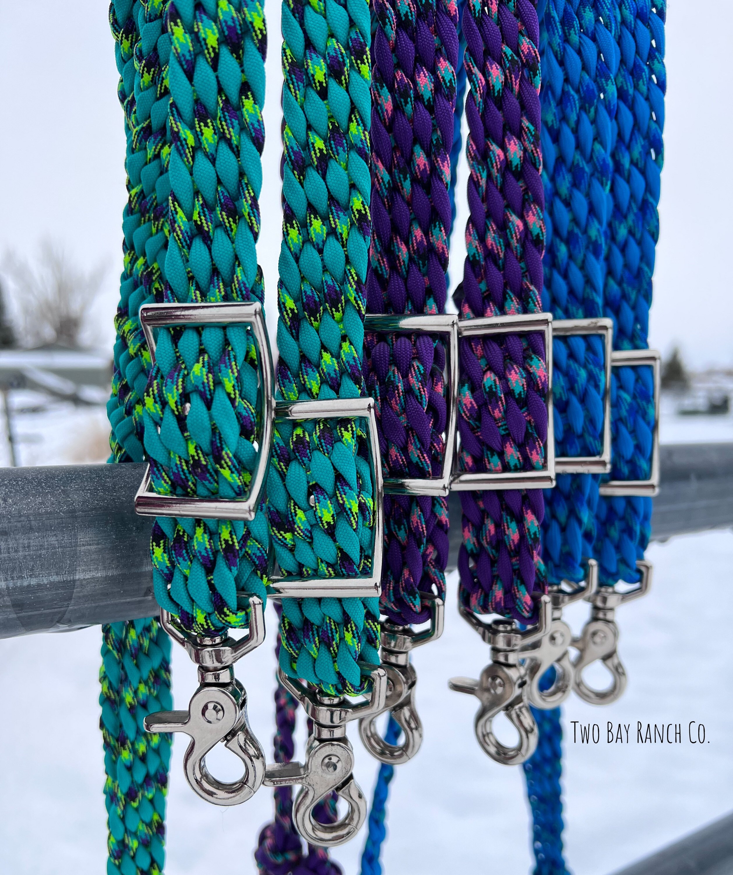 8ft Loop Reins, Barrel Racing Reins, Paracord Reins, Paracord Tack ...