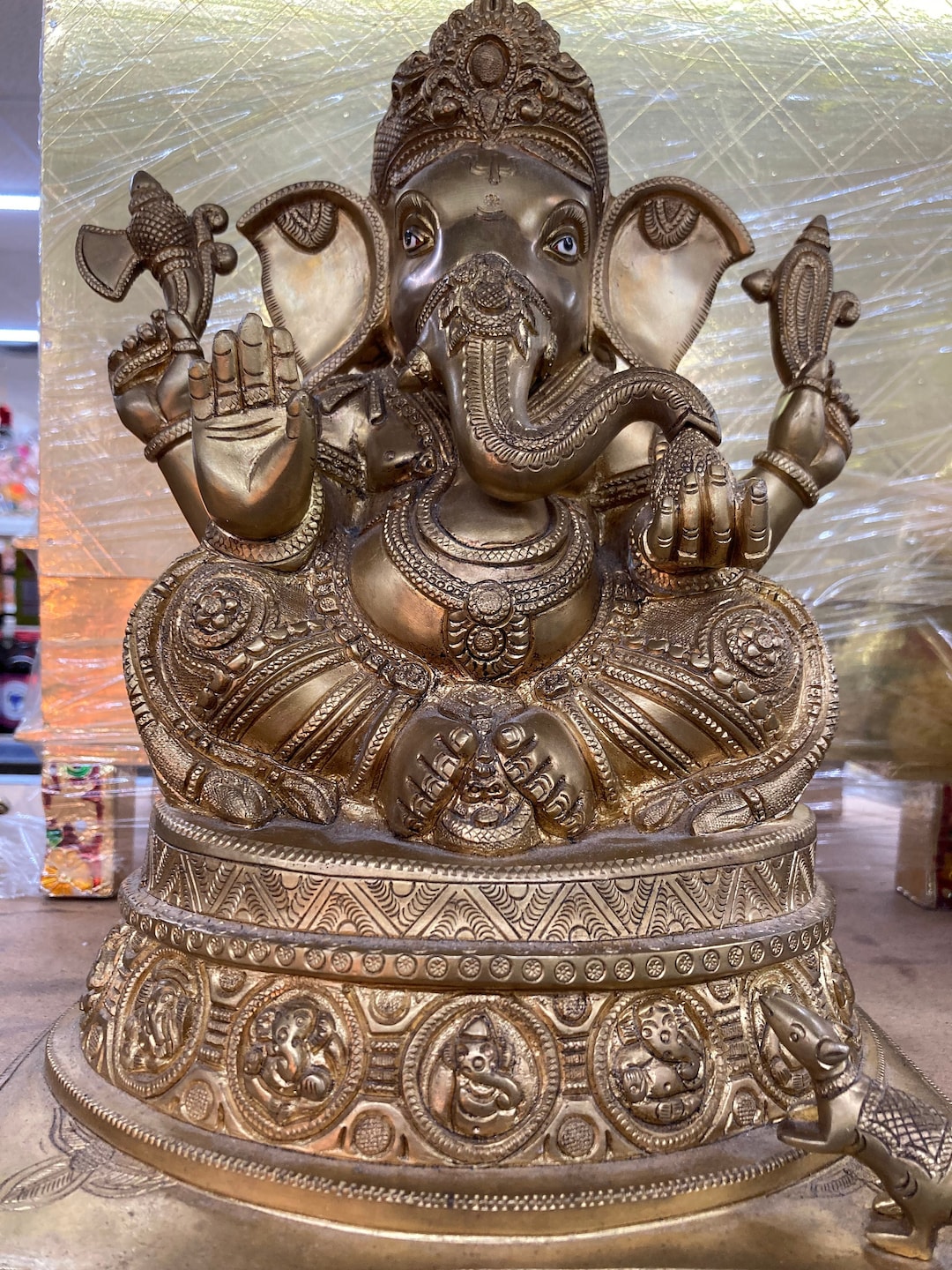 Lord Ganesh Brass Statue Brass Ganesh Statue Good Luck Statue - Etsy