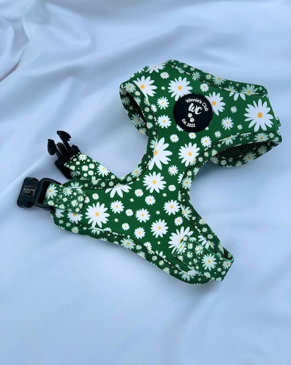 Green Daisy Flower Puppy Harness Dog Pet Cat - Etsy