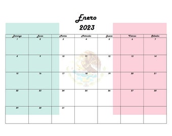 Imprimible El Calendario Por Mensual Planificación Printable Monthly ...