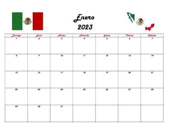Imprimible El Calendario Por Mensual Planificación Printable Monthly ...