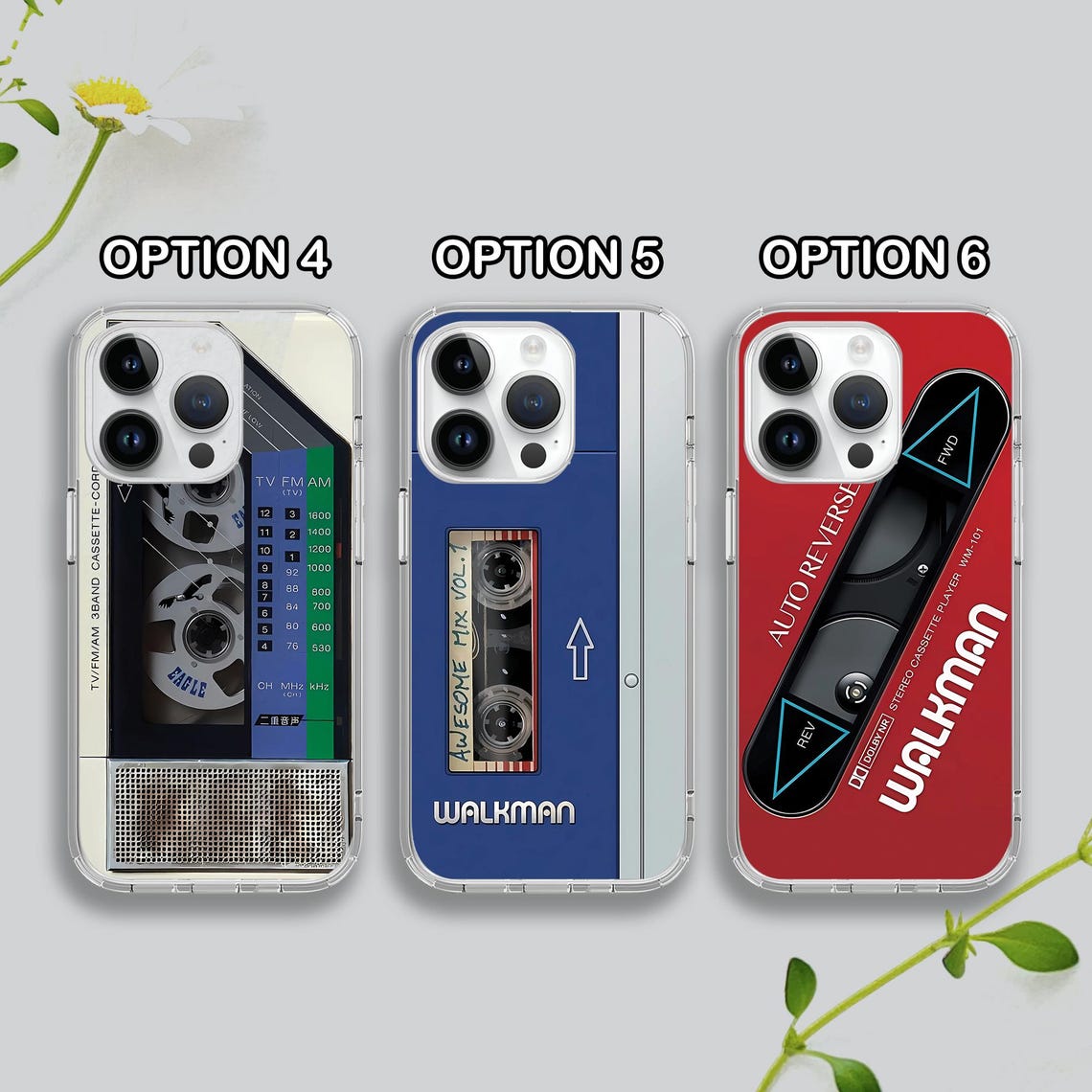 Retro Walkman Art Case Cover Case for iPhone 17 Air 16e 16 for Samsung ...