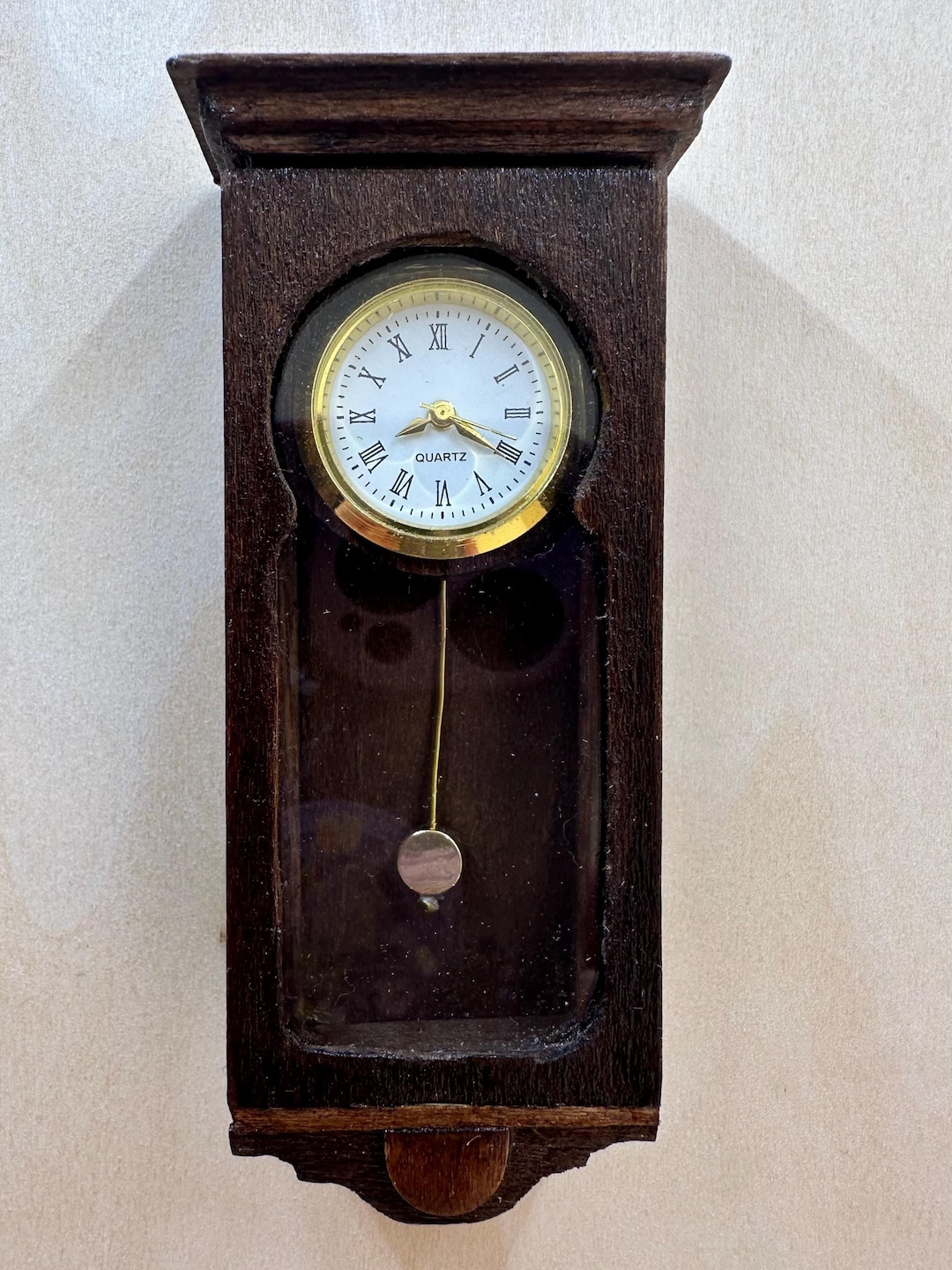 1:12 Scale Working Long Case Wall Clock for Dollhouse - Etsy