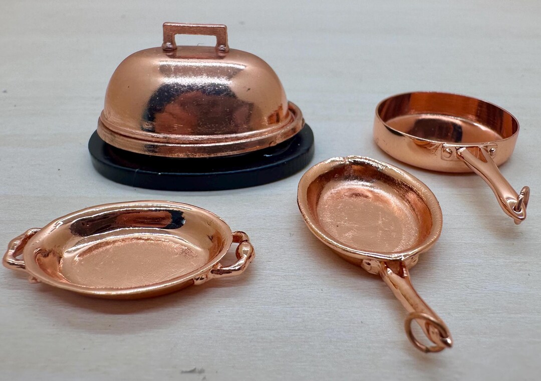 Miniature Copper Cookware Set in 1:12 Scale - Etsy