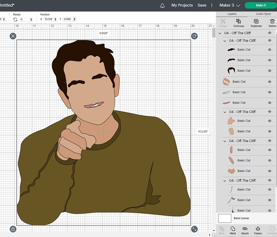 Off the Cliff - Digital (SVG & PNG) - Modern Family - Etsy